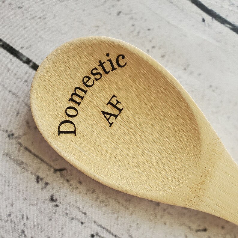 Funny Wooden Spoons Laser Engraved Spoons Domestic AF | Etsy