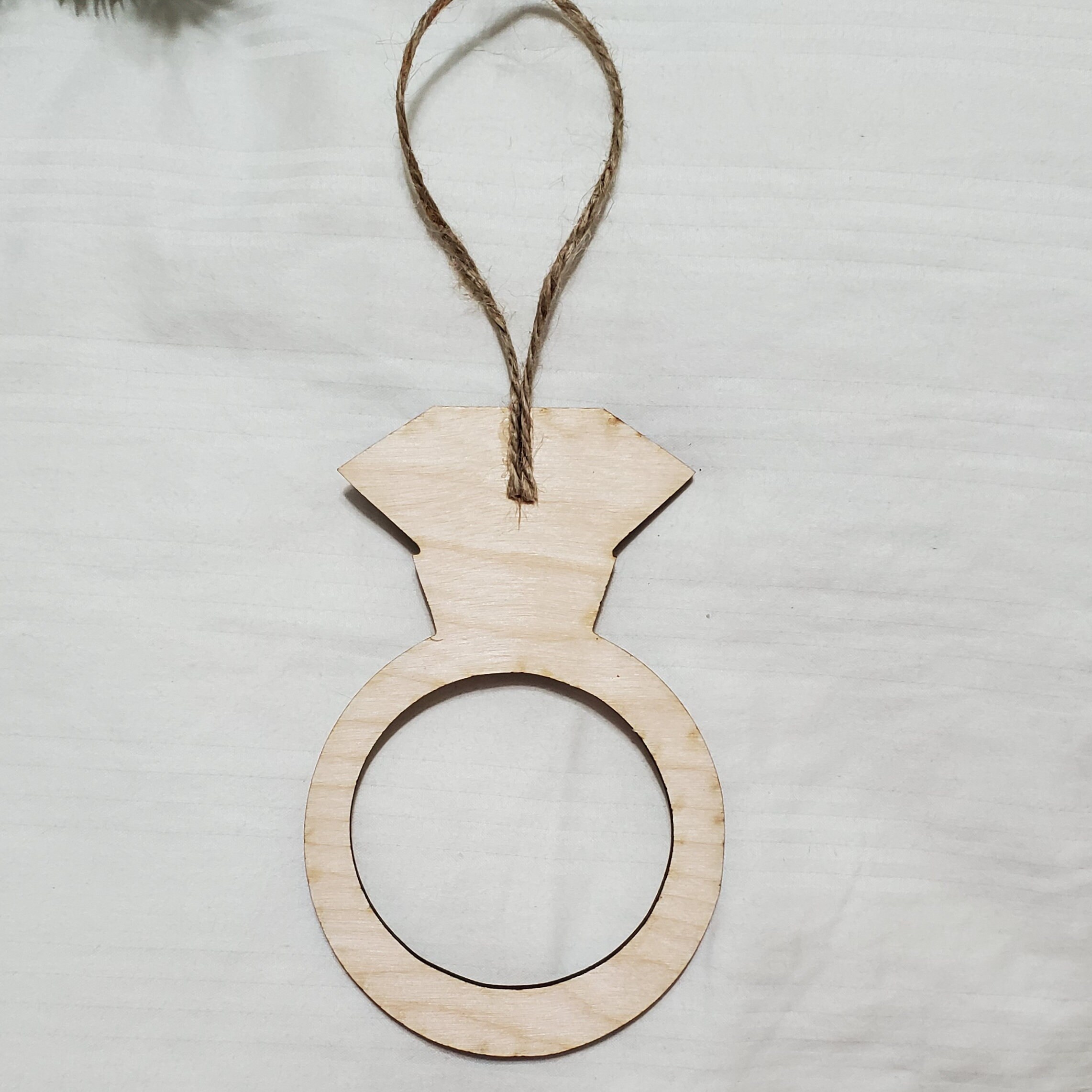 Engagement Ring Ornament Personalized Ornaments Wooden - Etsy Sweden