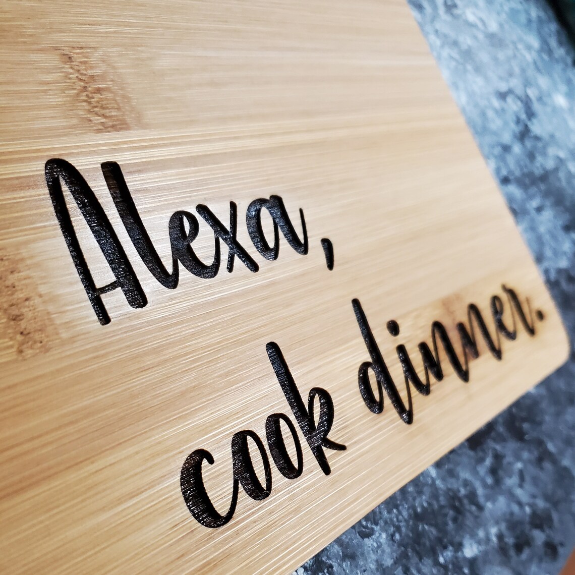 Alexa Cook Dinner Cutting Board Funny Chopping Boards | Etsy