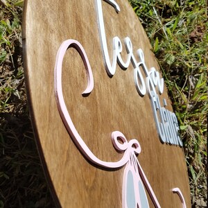 Wooden Name Round Nursery Decor Signs Ballet Signs - Etsy