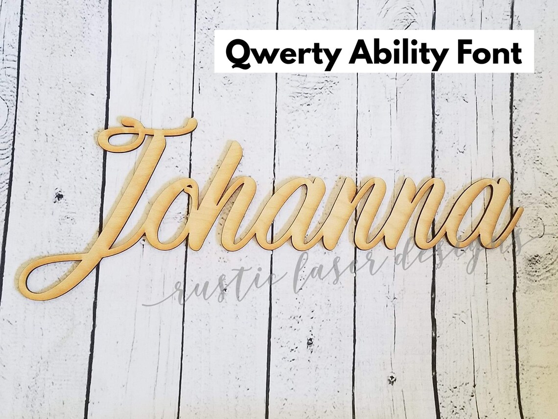 Custom Script Name Cut-out | Etsy