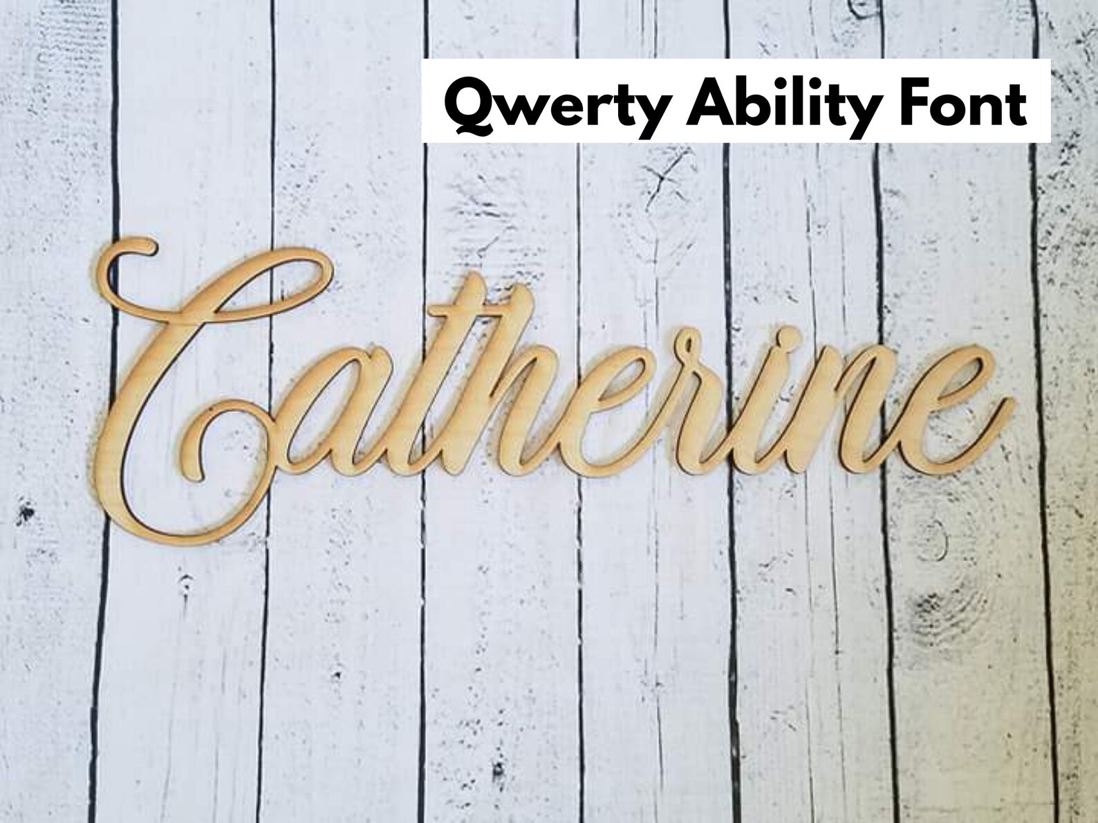 Custom Script Name Cut-out - Etsy