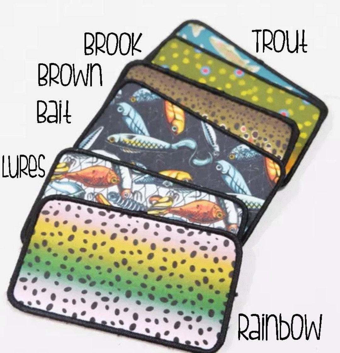 Custom Trout Bass Deep Sea Fish Patch Variety of Options Fly Fishing ...