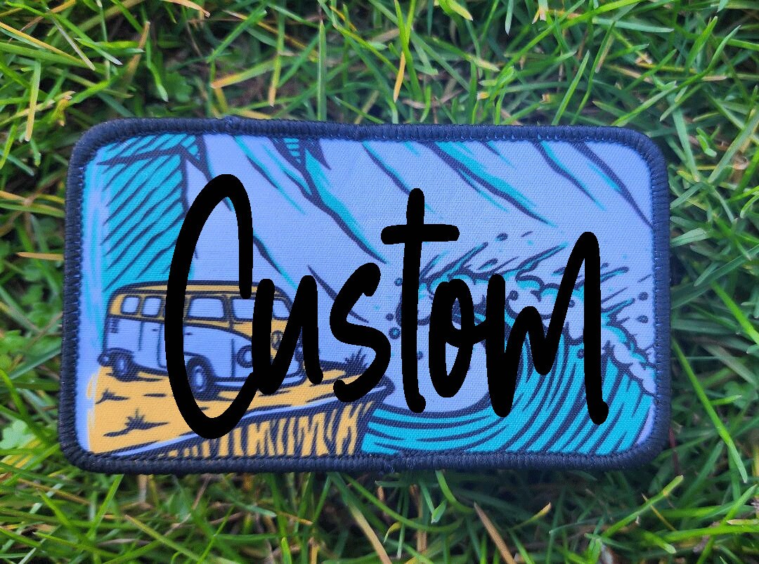 Road Trip Waves Surf Van Vacation Custom Patch for Hat Jacket Summer ...