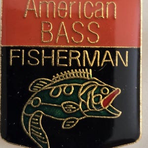 Set of 9 Vintage Enamel Pins Duck Fishing Bass Trout Fish Pin Hat ...