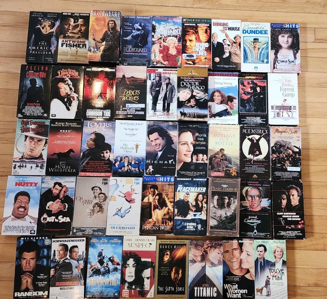 Build Your Own 80's VHS VCR Tape Movie Vintage Overboard Dundee Clint ...