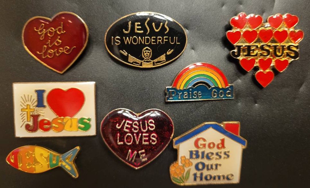 God Jesus Love Enamel Pin Brooch Hat Vest Church Religion Pray - Etsy