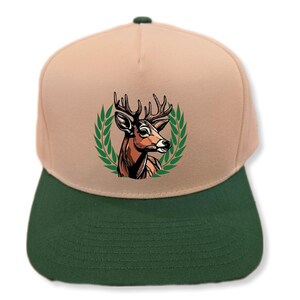 Buck Deer Head Camo Snapback Hat Cap Hunting Hunter - Etsy