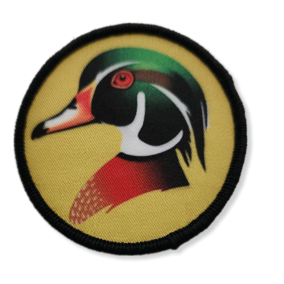 Round Wood Duck Carolina Patch Hat Jacket Fish Hunting - Etsy