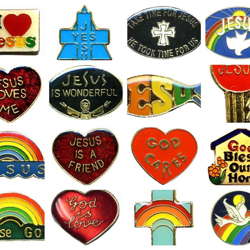Christian Pins - Etsy