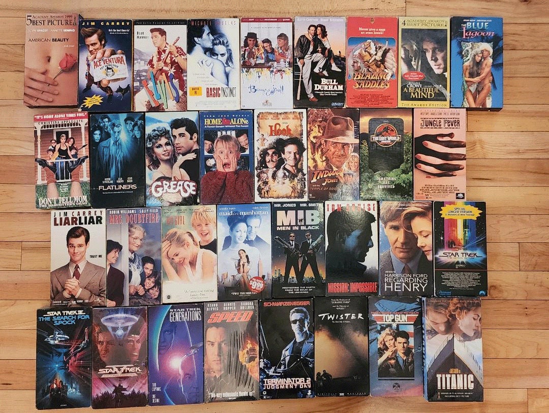 Build Your Own 80's VHS VCR Tape Movie Vintage Ace Ventura Speed Home ...