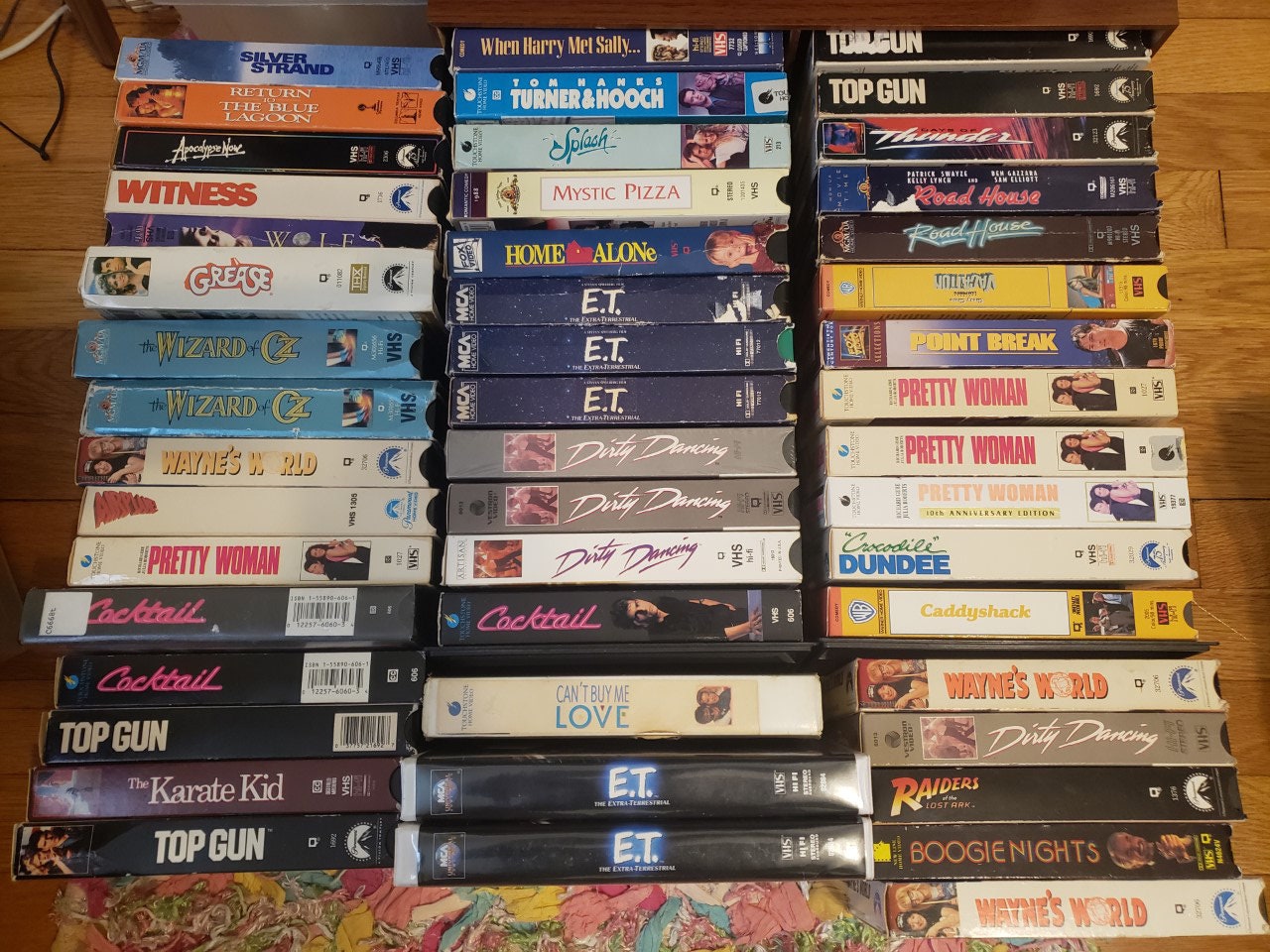 Build Your Own 80's VHS VCR Tape Movie Vintage Top Gun Karate Kid Dirty ...