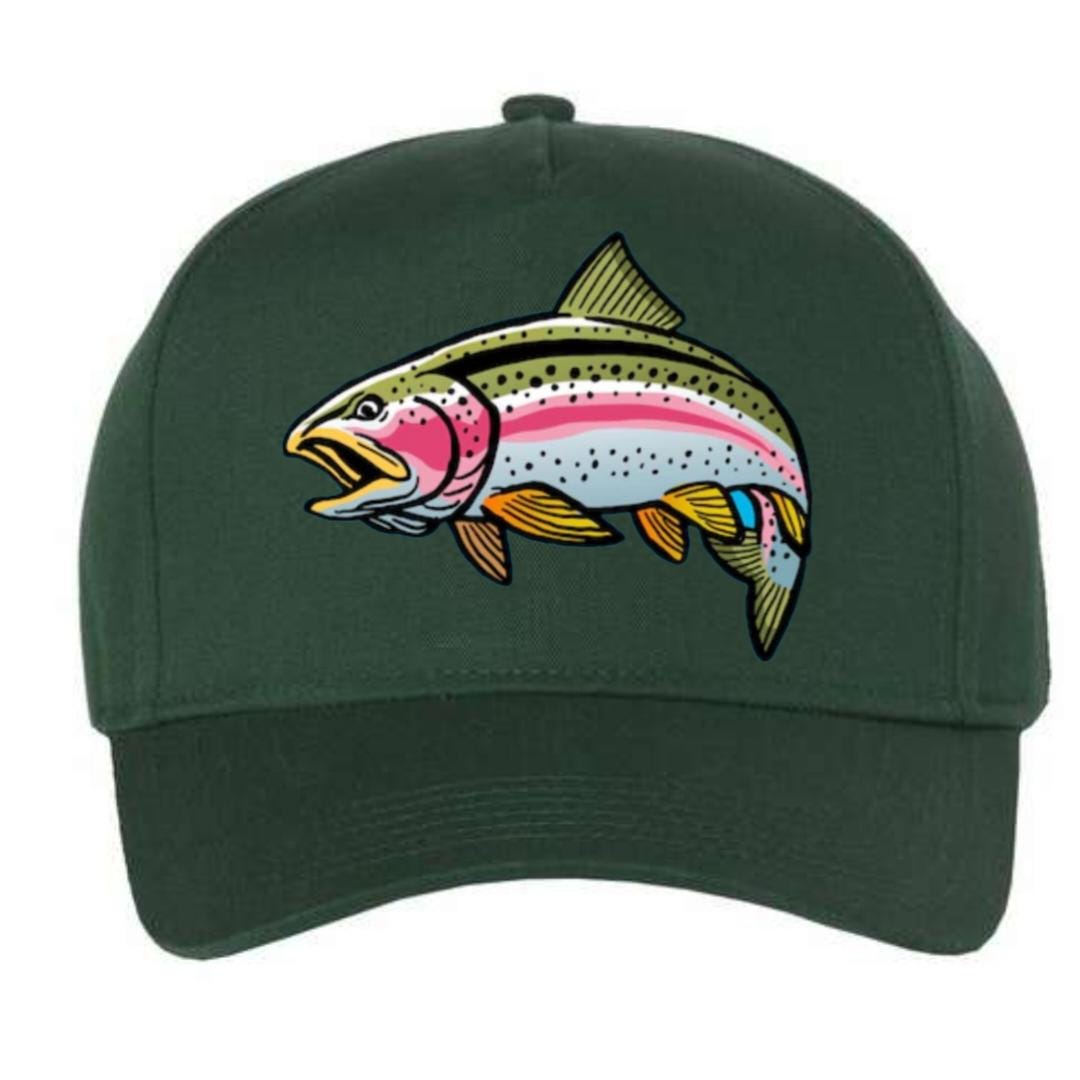 Kids Toddler Trout Fishing Chino Hat Cap Snapback - Etsy