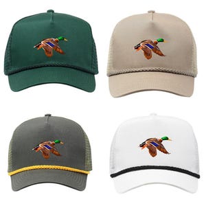 Mallard Duck Corduroy Rope Snapback Hat Cap Nature Hunting Waterfowl - Etsy