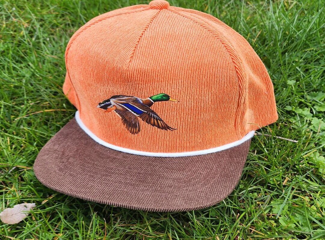 Mallard Duck Corduroy Rope Snapback Hat Cap Nature Hunting - Etsy