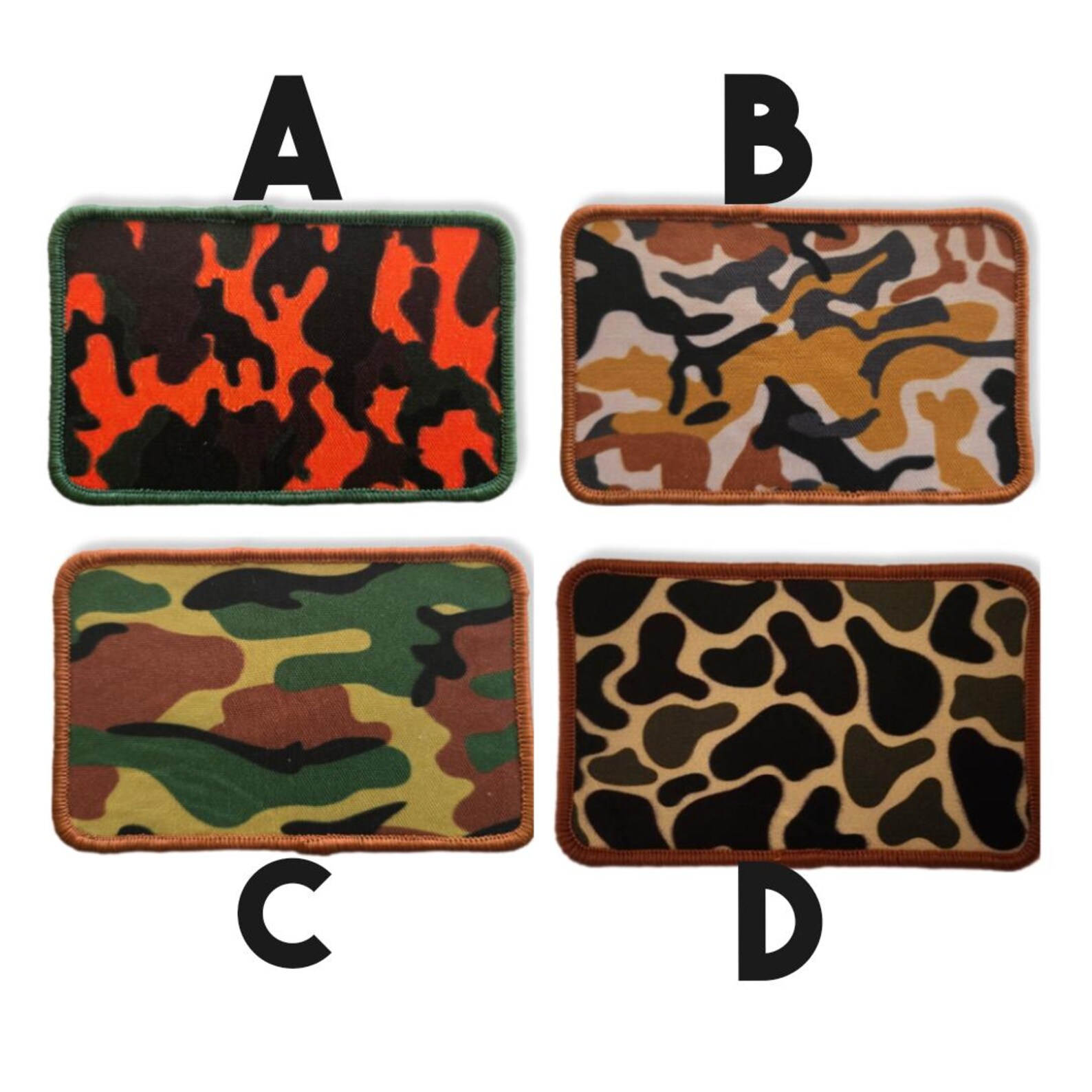 Nature Fishing Hunting Patch Hat Blanks Embroidery Sublimation Patches ...