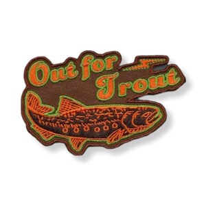 Out for Trout Patch Fly Fishing Fish Hat Jacket - Etsy