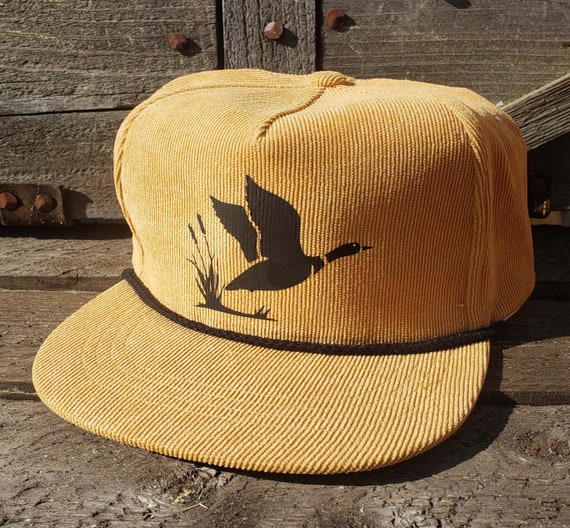 Mallard Duck Corduroy Butterscotch Snapback Rope Hat Cap - Etsy