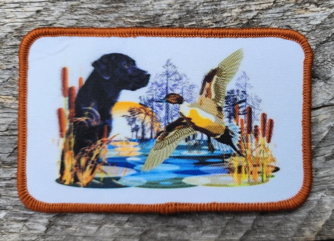 Dog Mallard Duck Patch Hat Jacket Hunting Hunter Waterfowl - Etsy