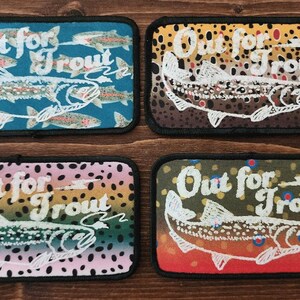 Out for Trout Patch Fly Fishing Fish Hat Jacket - Etsy