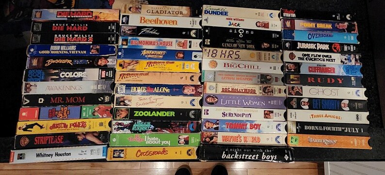 Build Your Own 80's VHS VCR Tape Movie Vintage Die Hard Home Alone ...