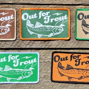 Out for Trout Patch Fly Fishing Fish Hat Jacket - Etsy