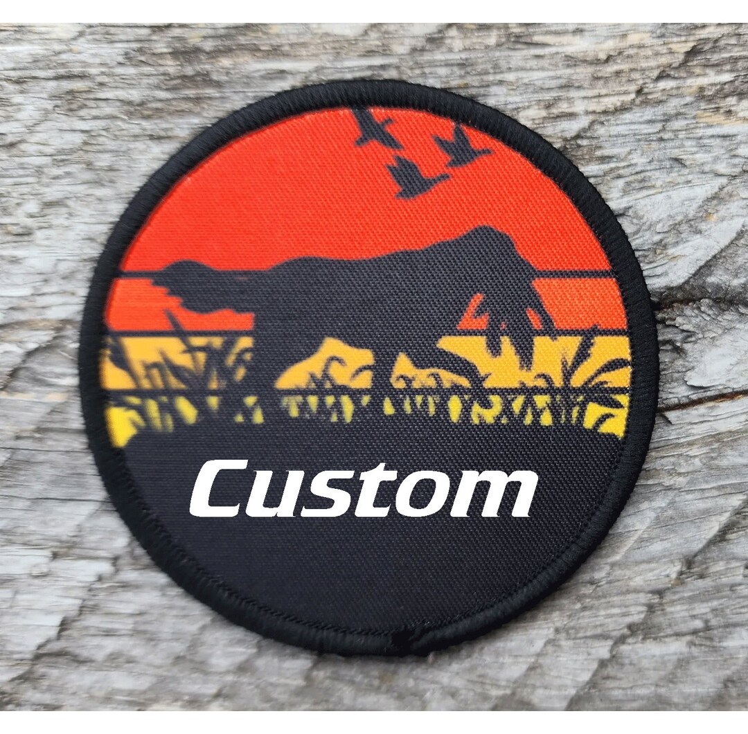 Custom Dog Duck Sunset Hunt Patch Hat Jacket Waterfowl Hunting - Etsy