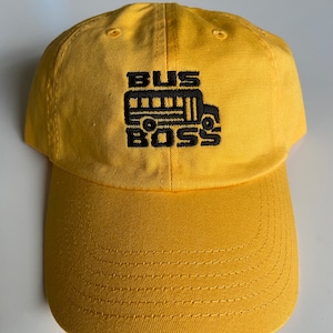 School Bus Drivet Hat - Embroidered Bus Boss Hat - Gift for Him - Gift ...