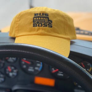 School Bus Drivet Hat - Embroidered Bus Boss Hat - Gift for Him - Gift ...