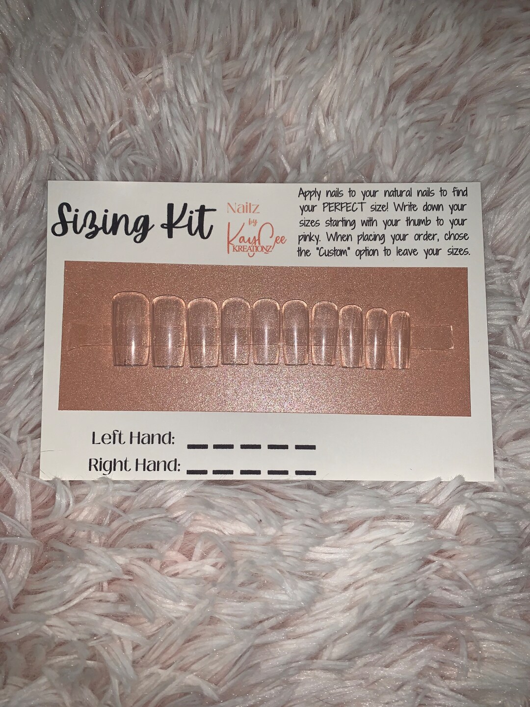 Sizing Kits - Etsy