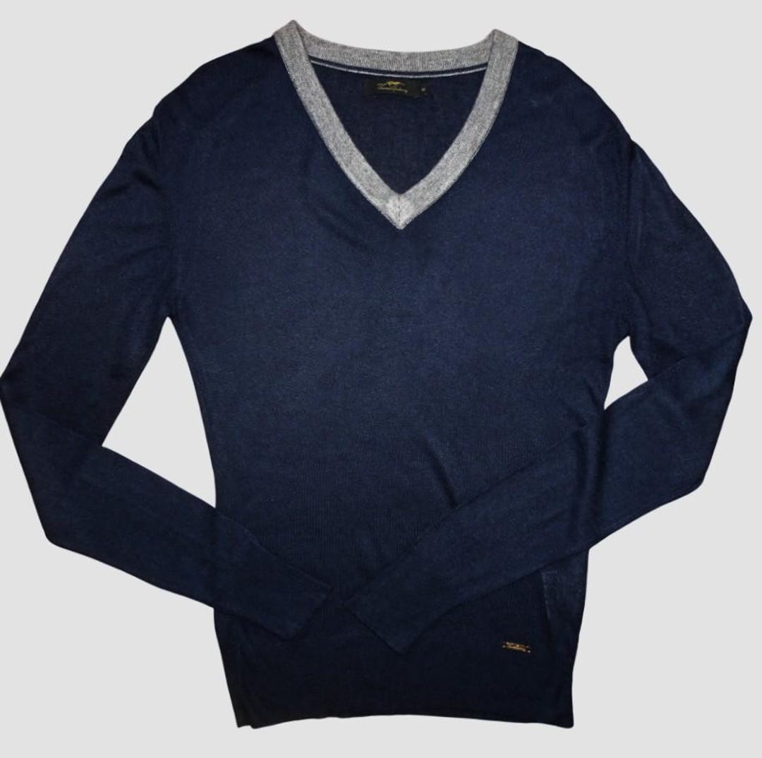 Thomas Burberry V-neck Sweater - Etsy
