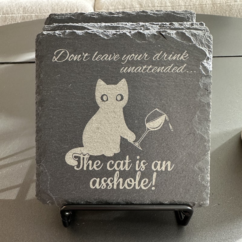 Cat Coasters - Etsy