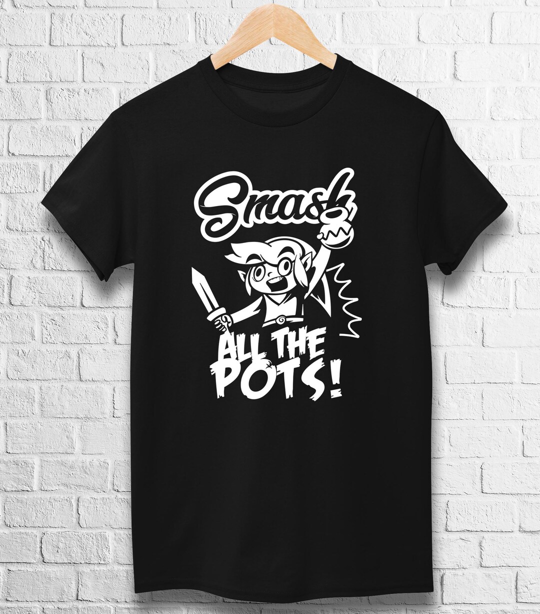 Smash All the Pots T-shirt | Link | Graphic Tee - Etsy
