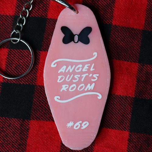 Hazbin Hotel angel Dust's Room Keychain - Etsy
