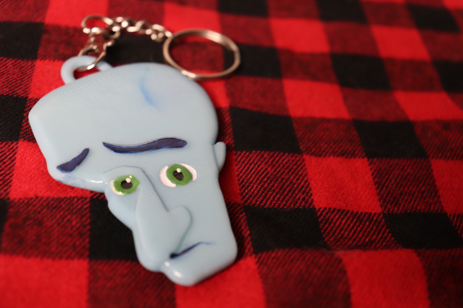 Buy Megamind Meme Charm Megamind Face Keychain Online in India - Etsy