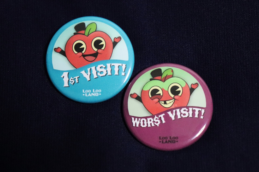 Loo Loo Land "visit" Pins | Helluva Boss Buttons - Etsy