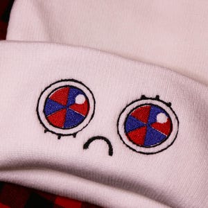 Pomni Face Embroidered Beanie - Digital Circus Inspired Hat - Etsy