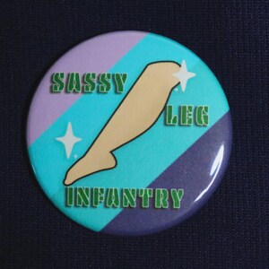 Impressive Chosen and Sassy Leg Infantry Pin | Shayne Topp Smosh Pit ...