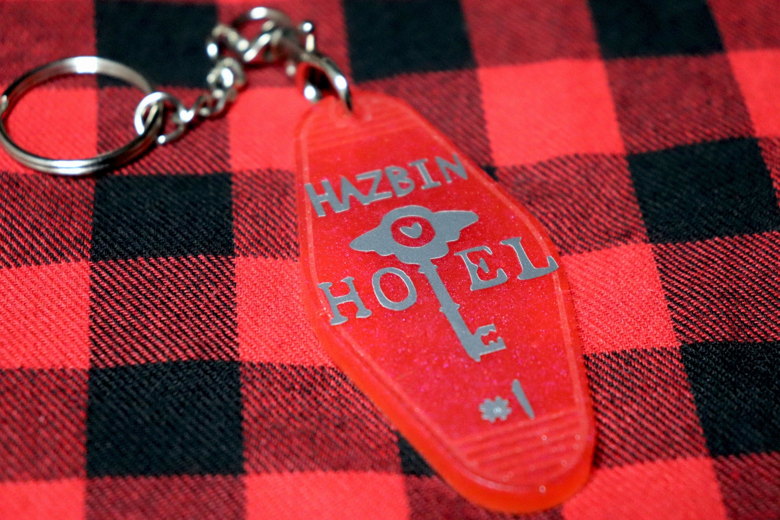 Hazbin Hotel Key Chain Hazbin Hotel Room Key - Etsy Canada