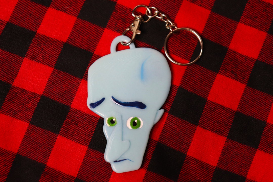 Megamind Meme Charm | Megamind Face Keychain - Etsy