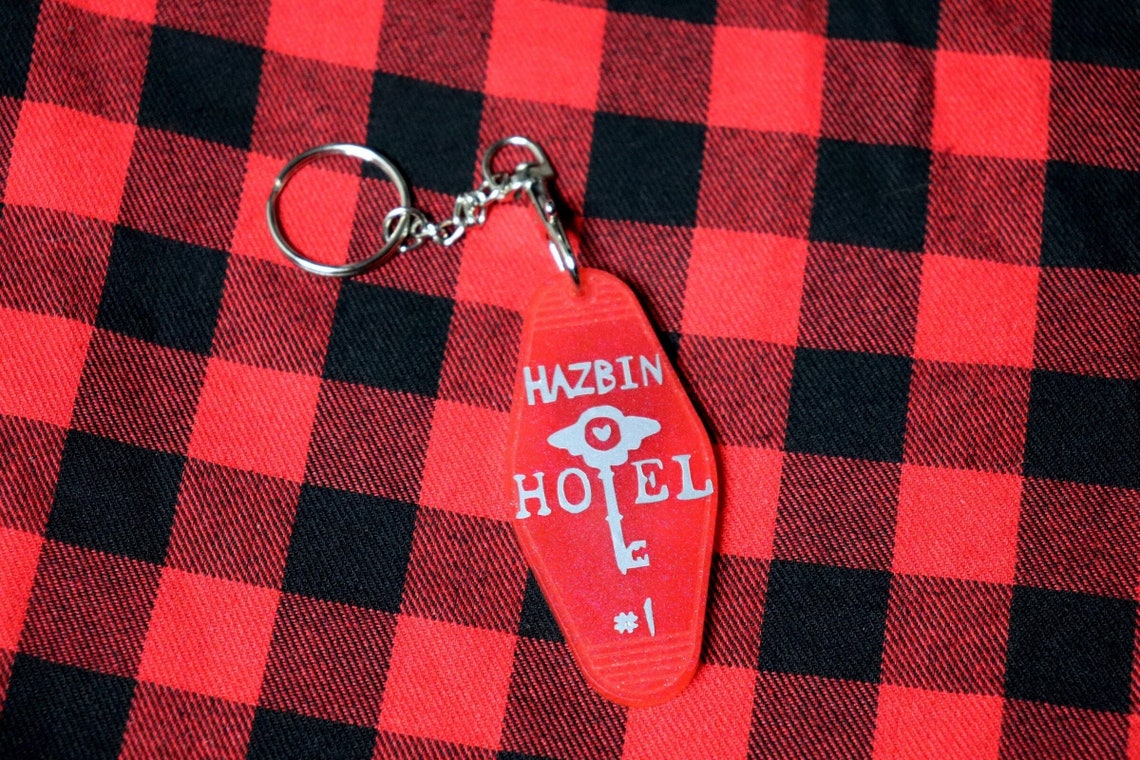 Hazbin Hotel Key Chain Hazbin Hotel Room Key - Etsy Canada