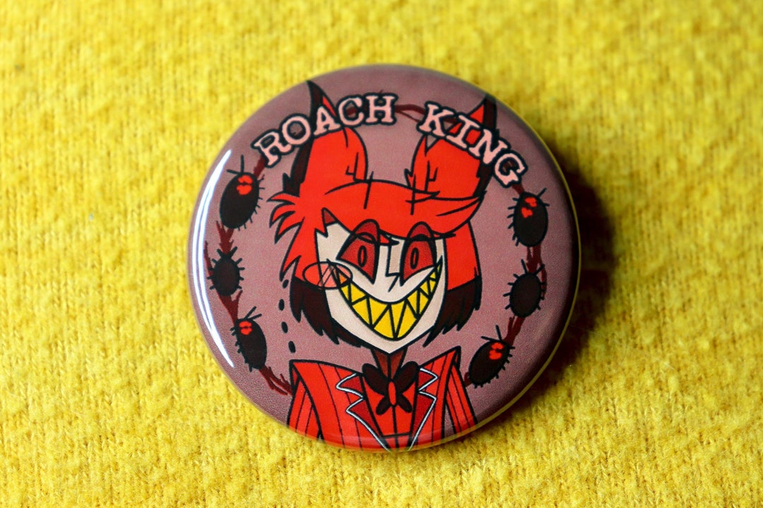 Alastor Roach King Pin | Hazbin Hotel Inspired Button - Etsy UK