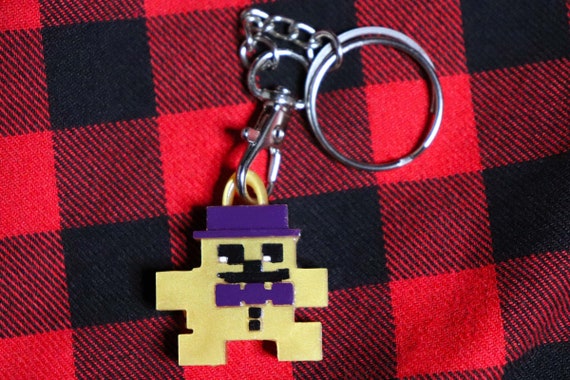 Golden Freddy Fazbear Bear Keychain Five Nights at - Etsy
