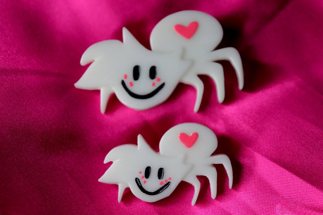 Spider Angel Dust Charm and Pin | Hazbin Hotel Inspired Keychain and ...