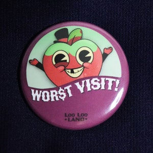 Loo Loo Land "visit" Pins | Helluva Boss Buttons - Etsy