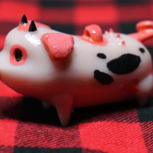 Fat Nuggets Hazbin Hotel Charm | Angel Dust Pig Keychain - Etsy