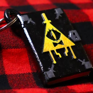 Bill Cipher Book Charm | Bill Cipher Inspired Keychain - Etsy