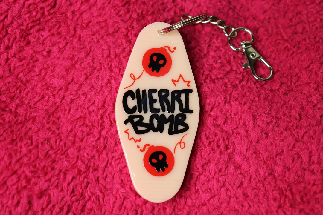 Hazbin Hotel " Cherribomb " Charm | Cherribomb Room Keychain - Etsy
