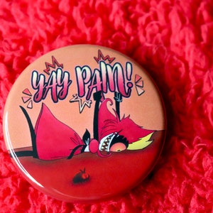 Niffty Yay Pain Pin | Hazbin Hotel Nifty Inspired Button - Etsy