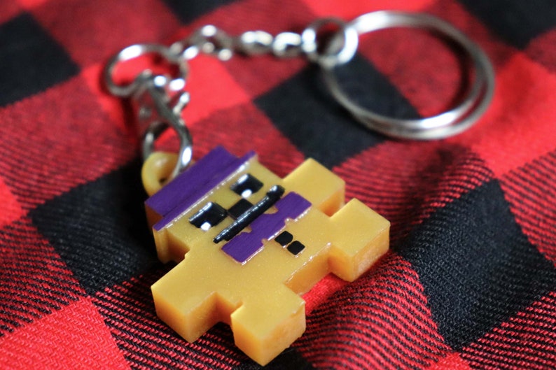 Golden Freddy Fazbear Bear Keychain Five Nights at - Etsy